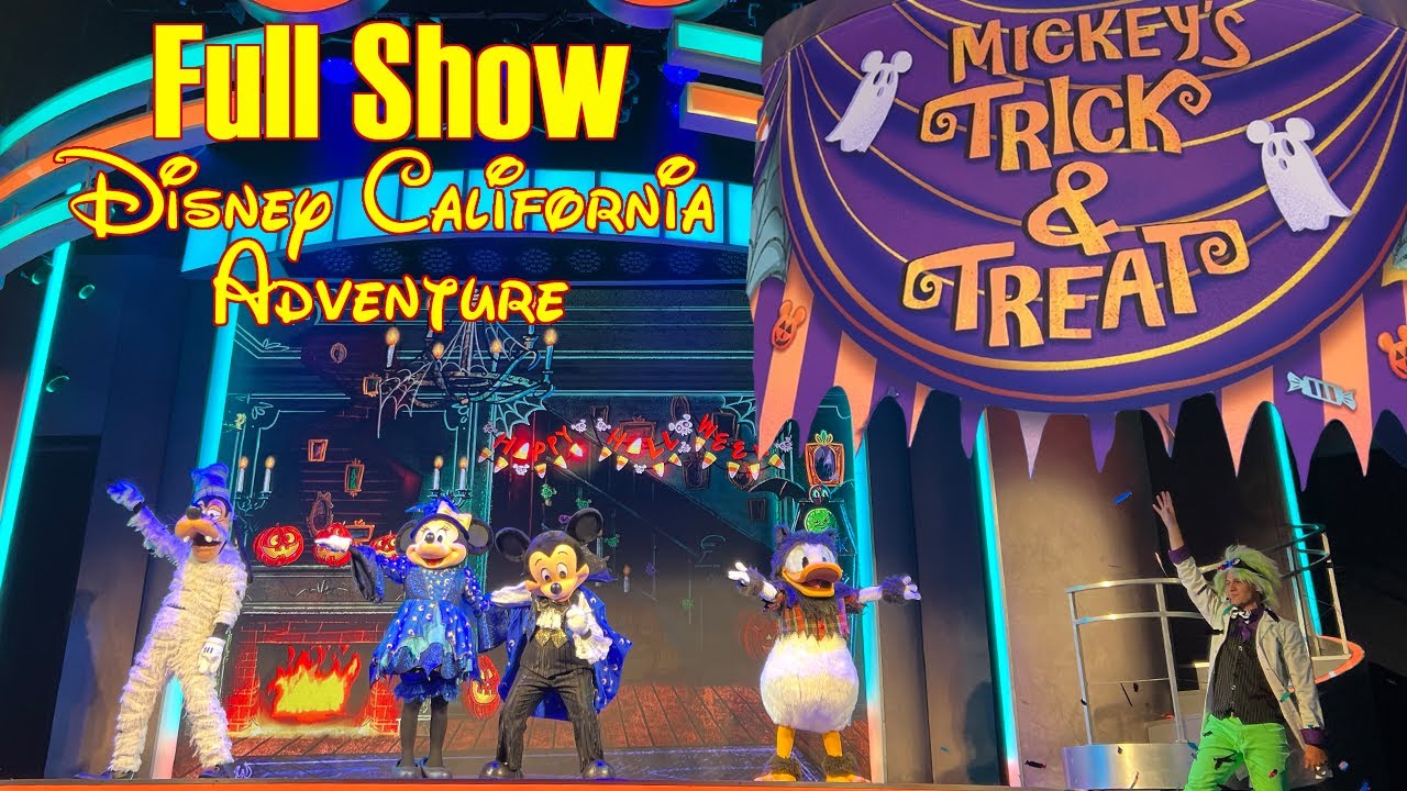 [4K] Full Show - Mickey's Trick & Treat Show with Mickey, Minnie, Goofy ...
