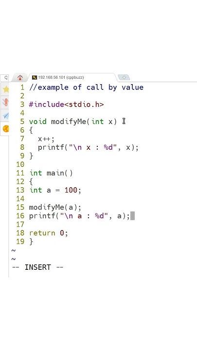 #46 Learn C Programming: How to pass arguments by call by value ? #shorts #cprogramming - YouTube