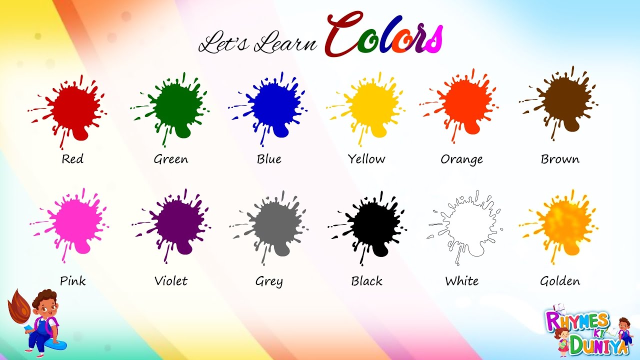 Color Names for Kids – Interactive Learning with Fun Animations! Best ...