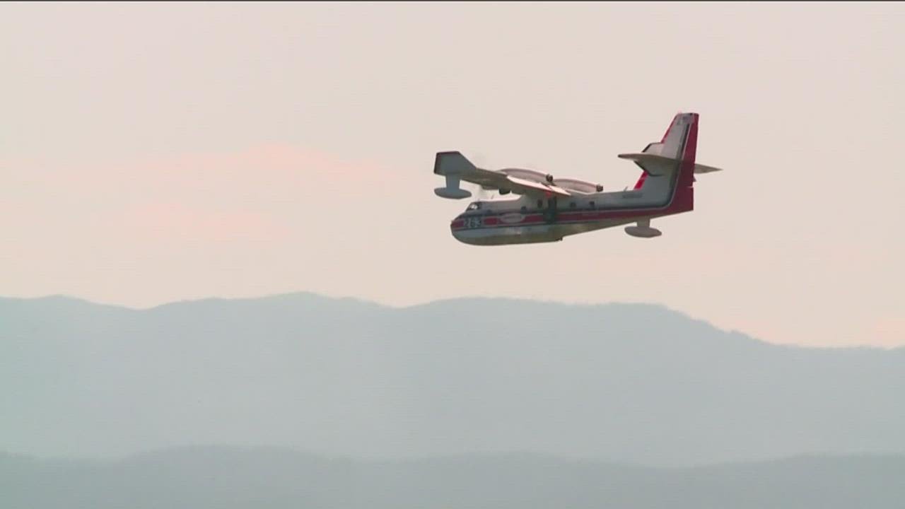 Four Corners Fire burns more than 4,000 acres west of Cascade - YouTube