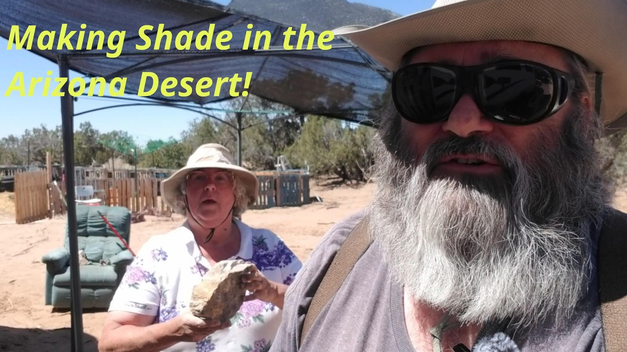 Off Grid Homesteading: DIY Shade Cloth Setup 🔥 🏕️ - YouTube