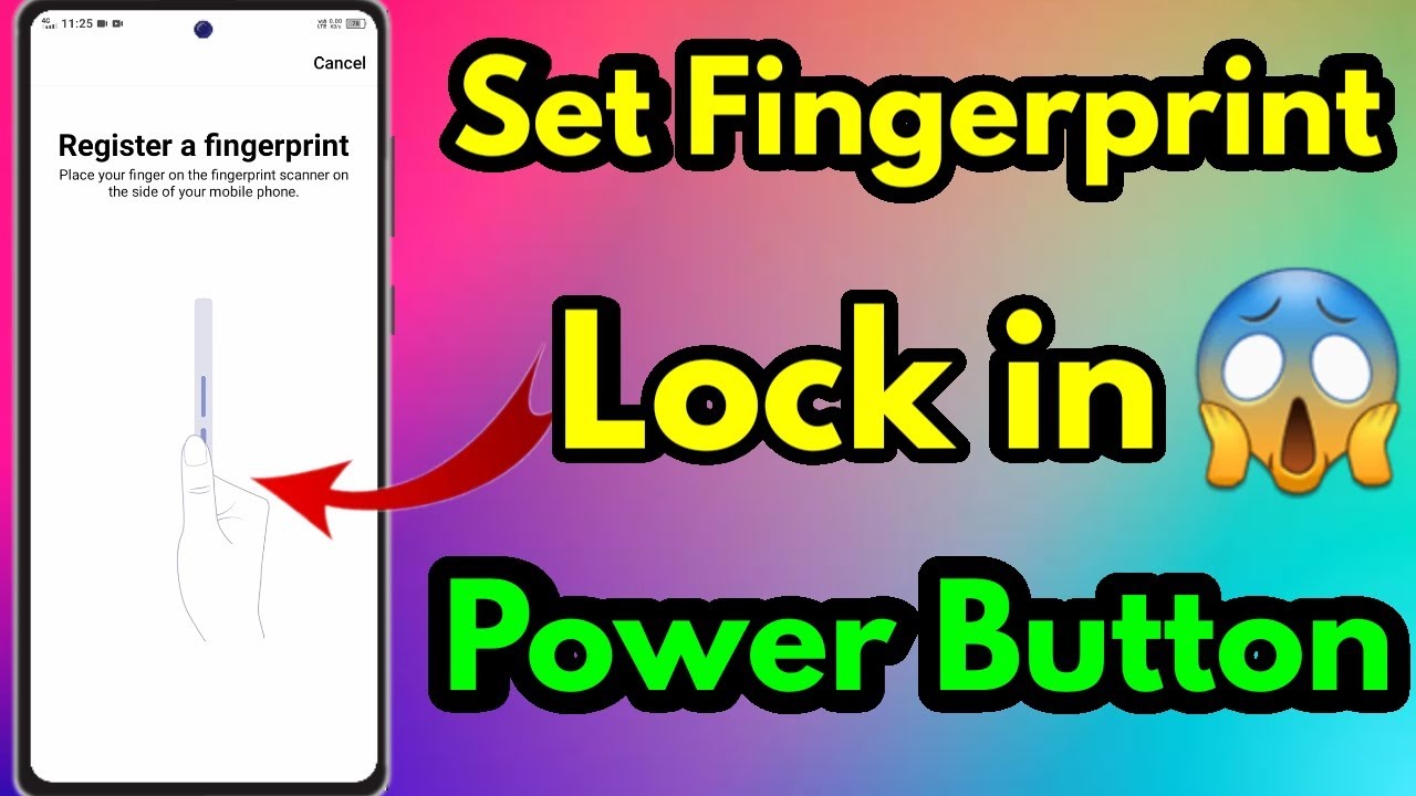 How To Set Fingerprint Lock In Power Button 😱| Fingerprint Lock In ...