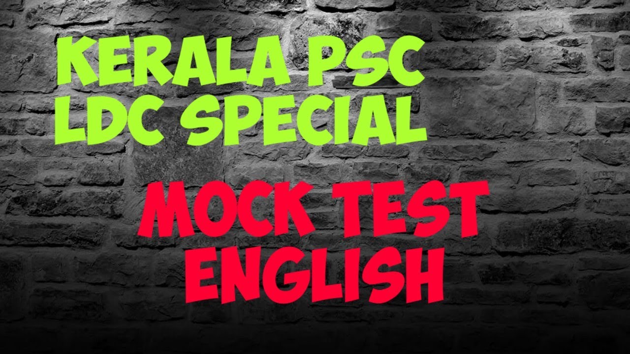 MOCK TEST ENGLISH FROM 2025 PSC PREVIOUS QUESTION PAPERS @workbookpsc # ...