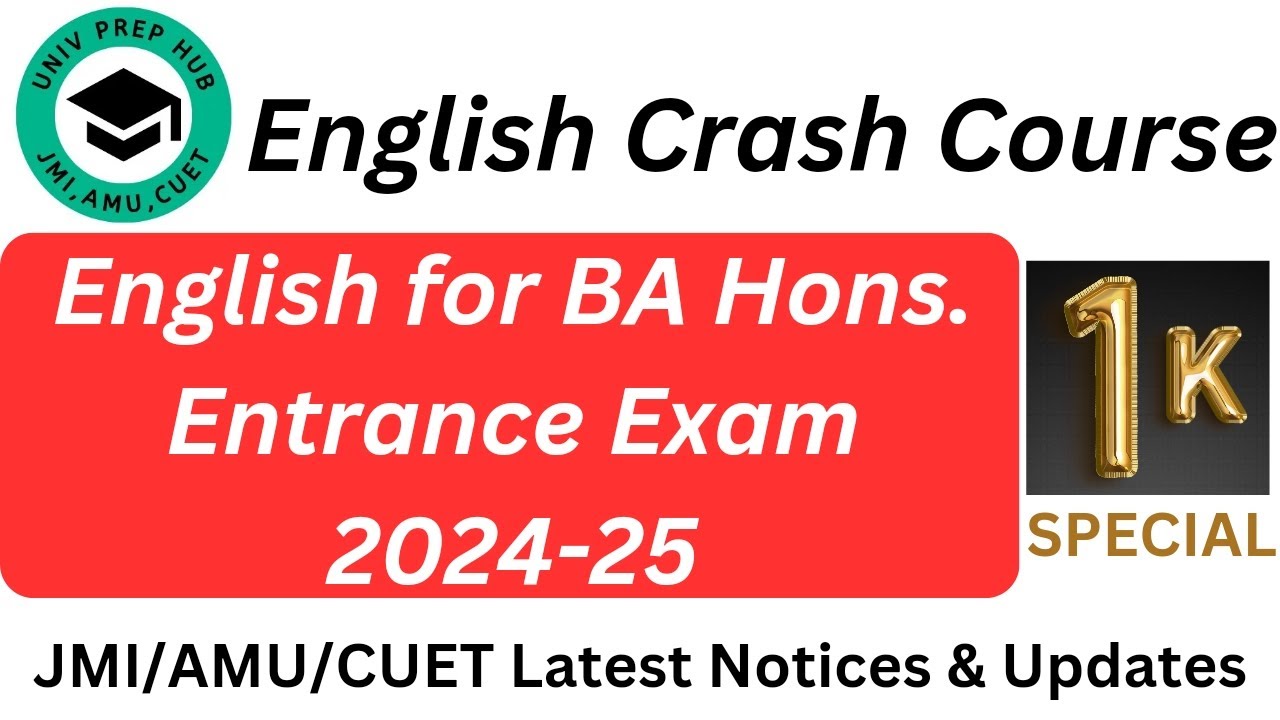 English Crash Course| Prepositions| JMI BA HONS Entrance Exam| 2024-25 ...