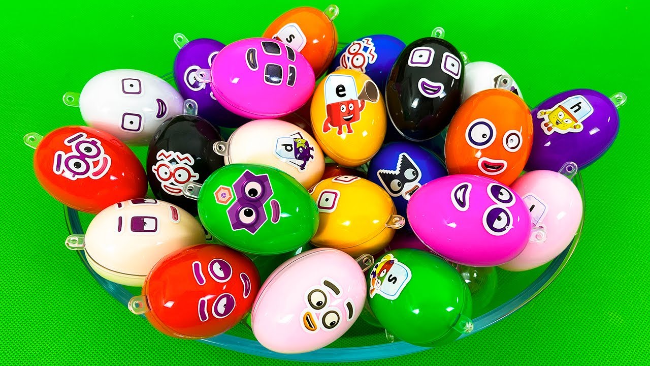 Looking for Numberblocks In Rainbow Eggs - YouTube