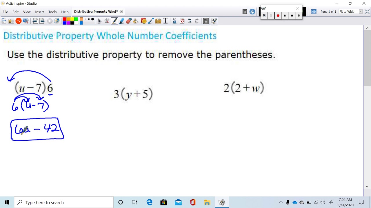 Distributive Property Whole Number Coefficients YouTube distributive-property-whole-number-coefficients-youtube