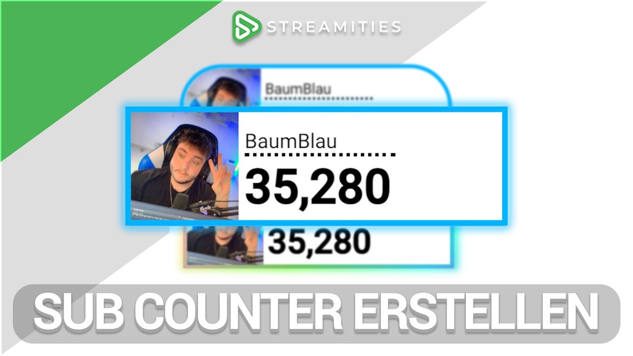Sub Count, Livecounter, Followcounter & Abo Counter erstellen für ...