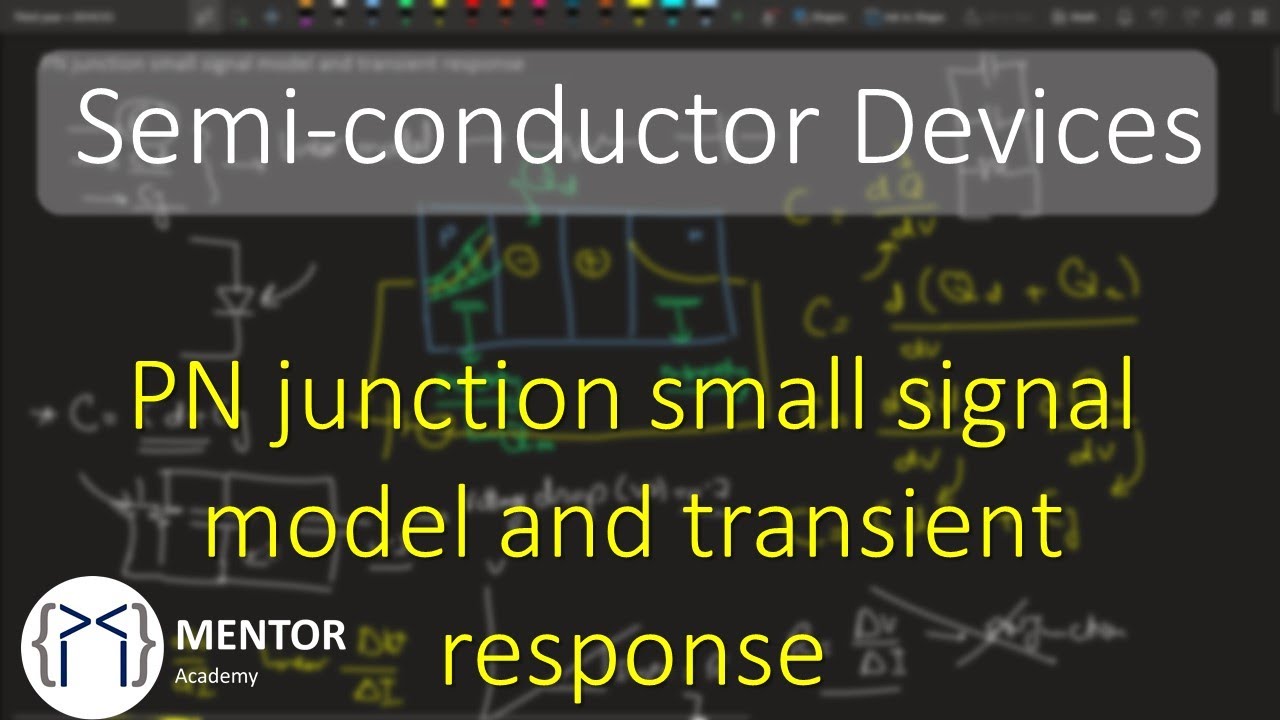 PN junction small signal model and transient response - YouTube