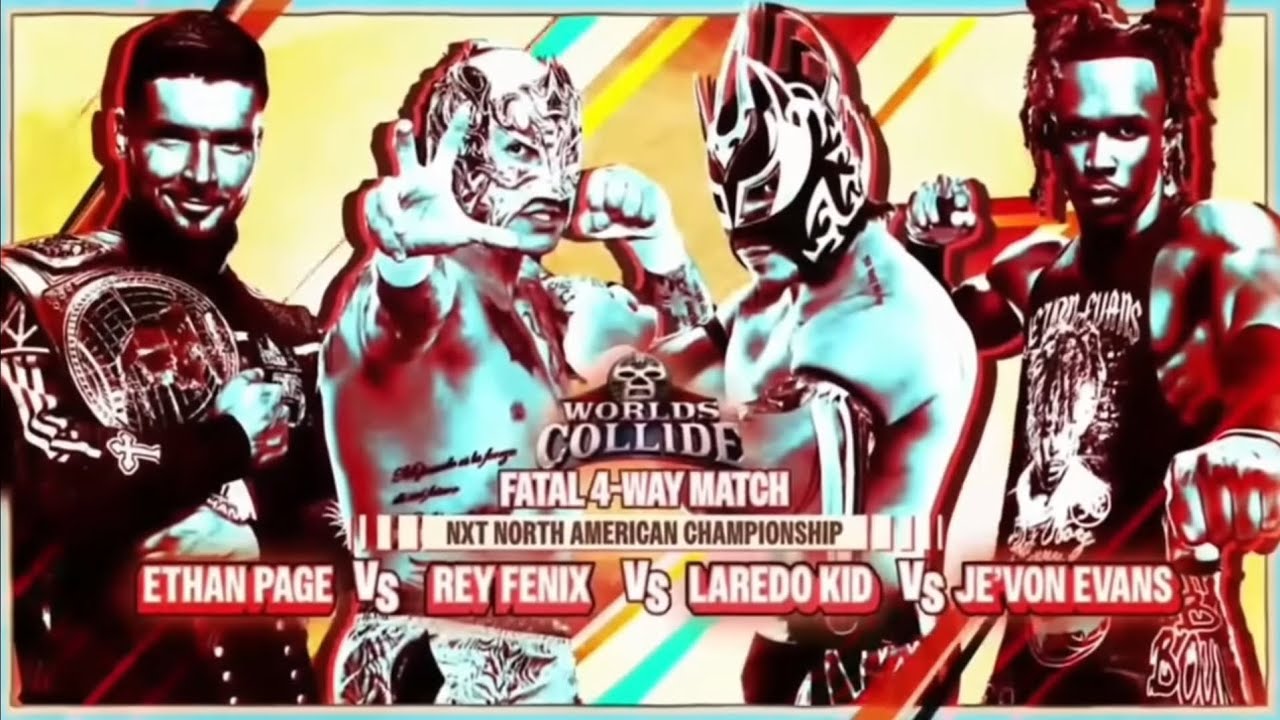 Ethan Page Vs Rey Fenix Vs Laredo Kid Vs Je'Von Evans Titulo ...