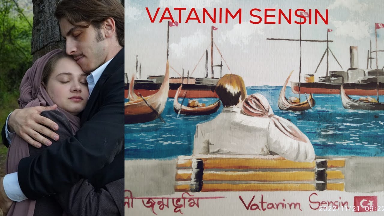 HILAL and LEON. VATANIM SENSIN Series character drawing. FANART. - YouTube