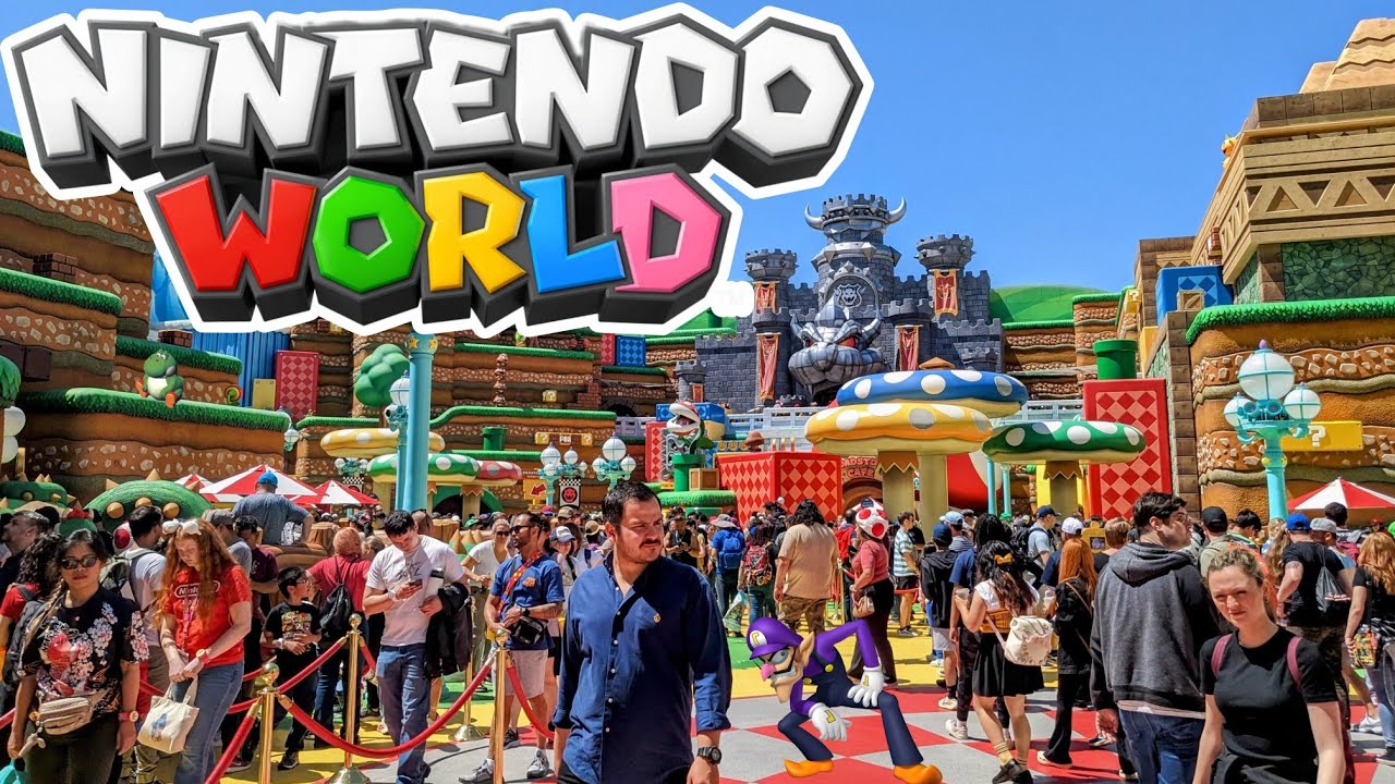 Super Nintendo World 4K Tour, Universal Studios Hollywood - Mario Bros ...
