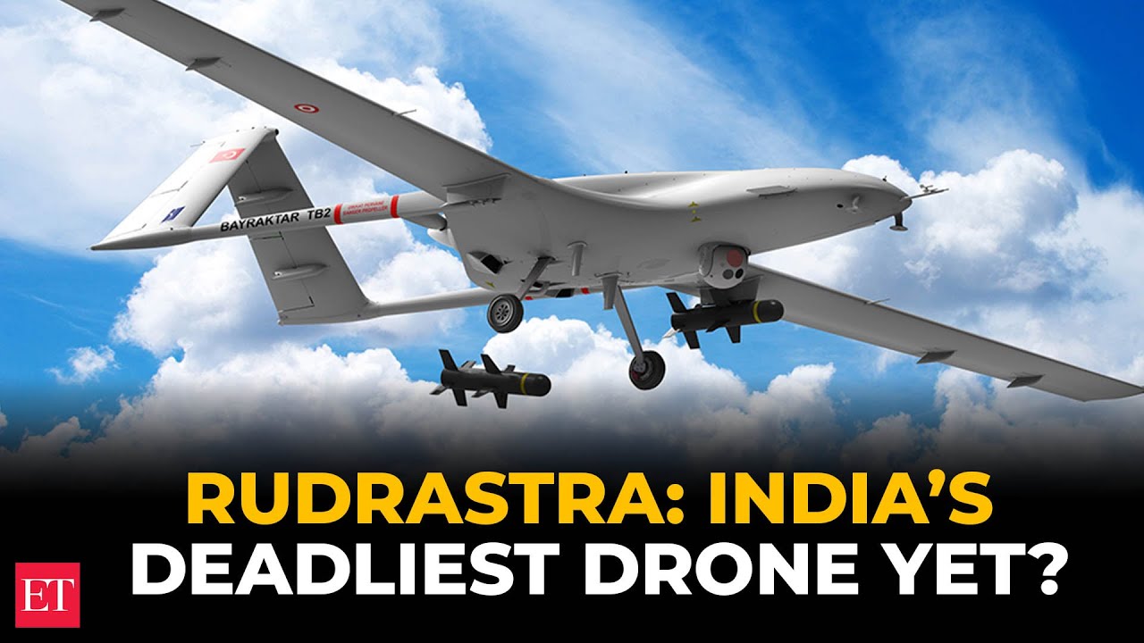VTOL Rudrastra Drone: Takes off like a copter, strikes like a jet - YouTube