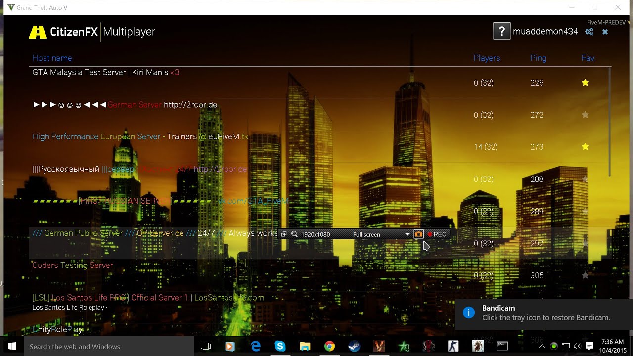 How to change the background picture of fiveM - YouTube