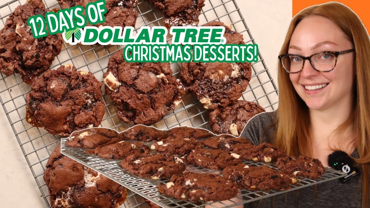 12 Days of Dollar Tree Christmas Desserts: Hot Cocoa Bar Cookies! - YouTube
