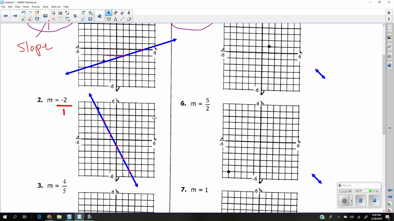 Using Slope to create lines - YouTube