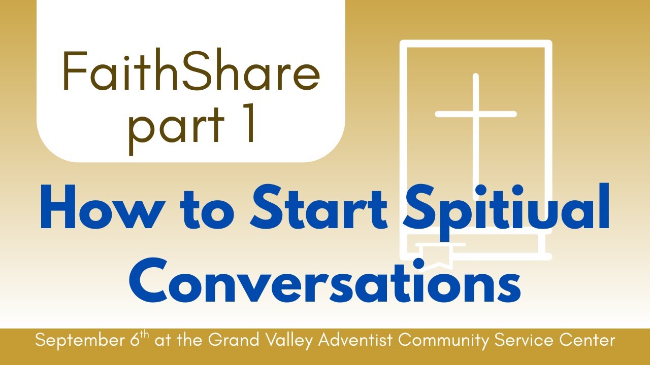 How to Start Spiritual Conversations || Faith Share Part 1 - YouTube