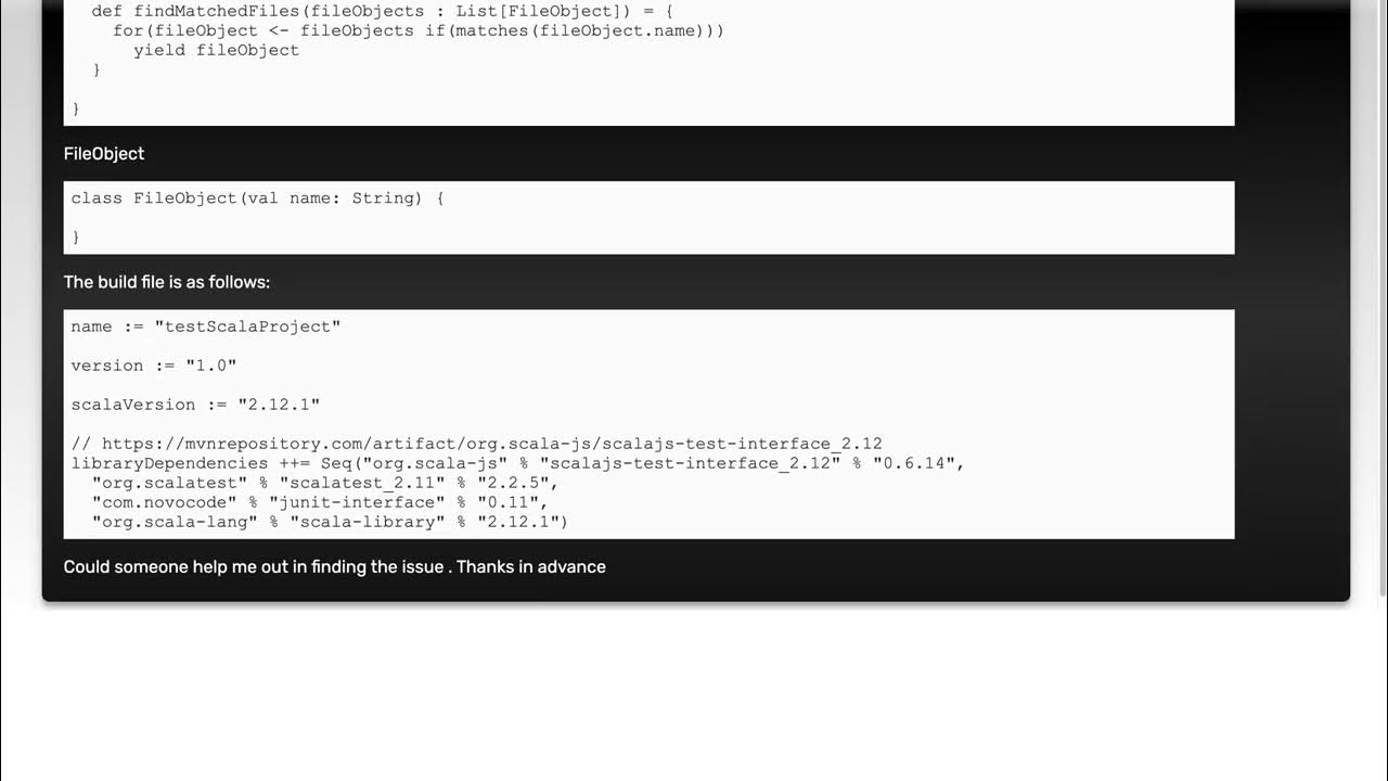 java.lang.NoClassDefFoundError: scala/Product$class - YouTube