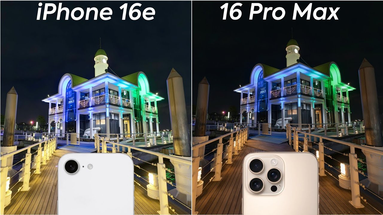 iPhone 16e vs iPhone 16 Pro Max Camera Test Comparison - YouTube