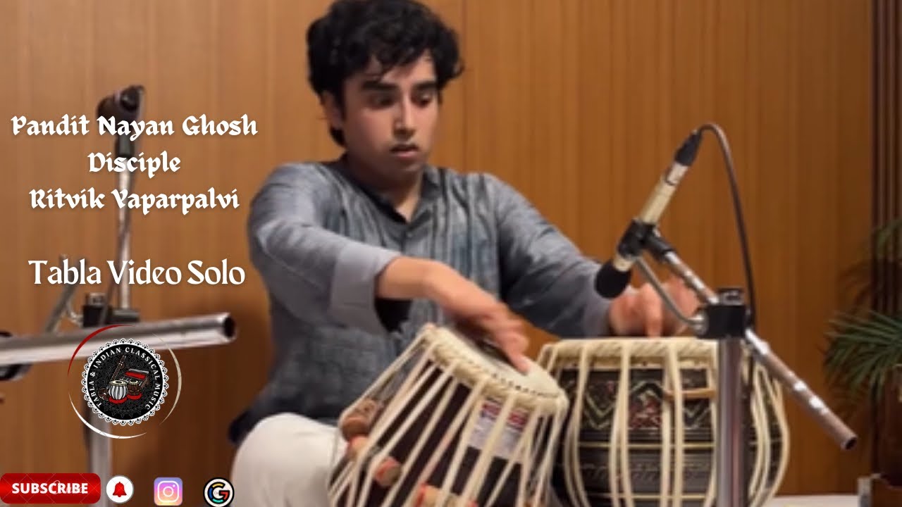 Pandit Nayan Ghosh Disciple Ritvik Yaparpalvi Tabla Solo. - YouTube