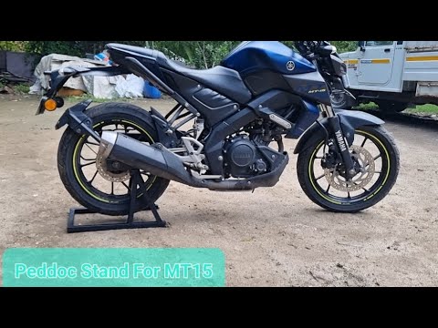 DIY / Homemade Paddock Stand For Yamaha MT 15 - YouTube