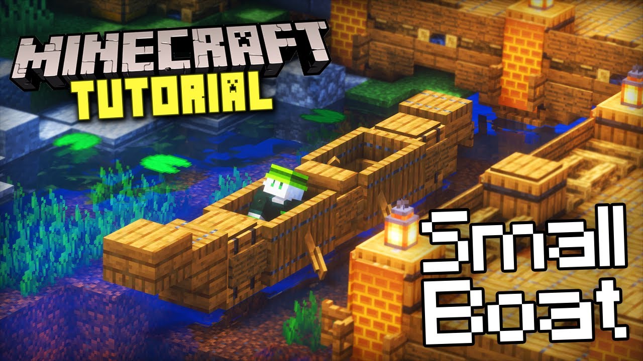 Minecraft: How to Build a Small Boat - YouTube