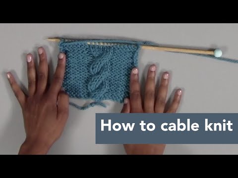 How to cable knit - YouTube