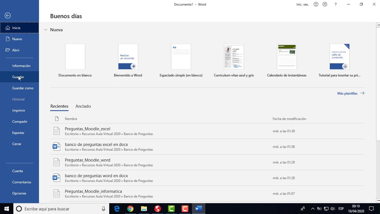 Word Básico Conociendo Word parte 2 - YouTube