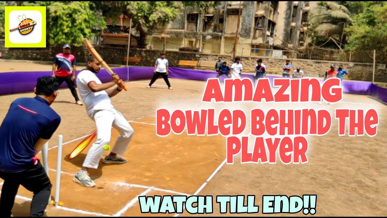Amazing Bowled Behind The Player In Underarm Box Cricket 🏏 - YouTube