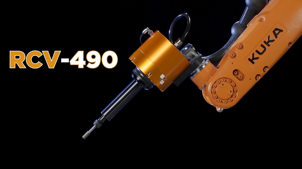 Radially-Compliant Robotic Deburring Tool RCV-490 - YouTube