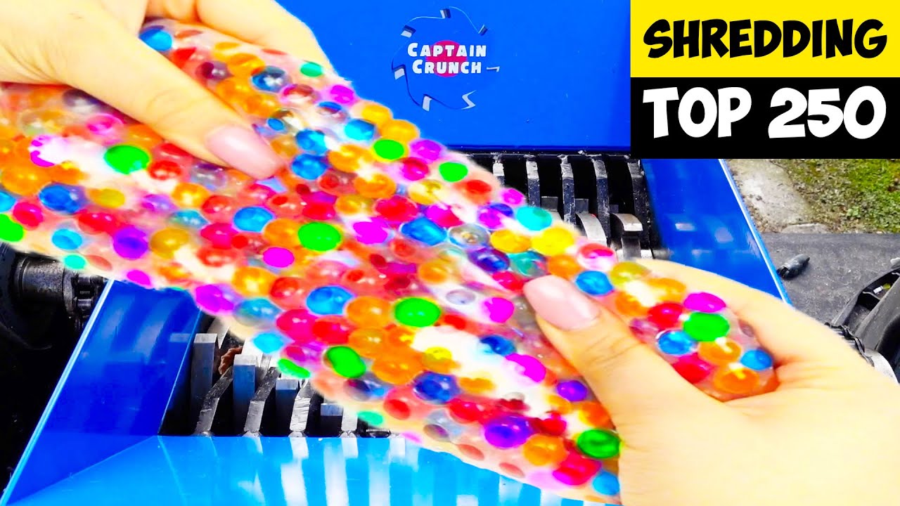 SHREDDER VS TOP 250 MOST SATISFYING TOYS - YouTube