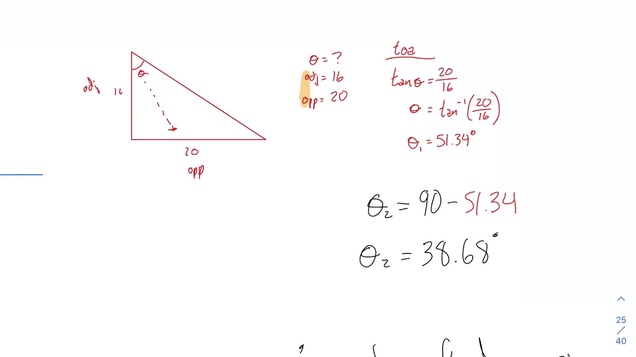 Lesson 6.6 - Problems Involving Two Right Triangles - YouTube