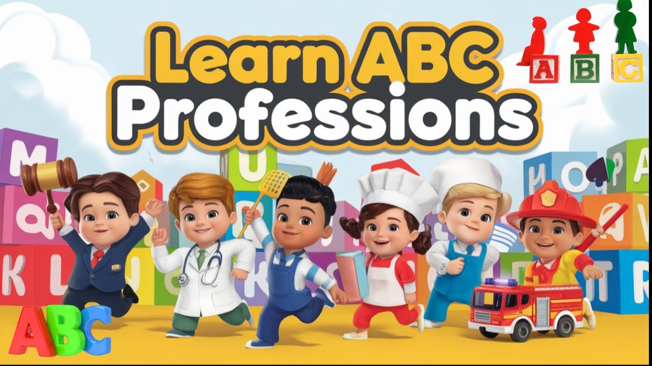 ABC Professions - Learn Fun Alphabet Phonic Song | Jobs & Occupations ...