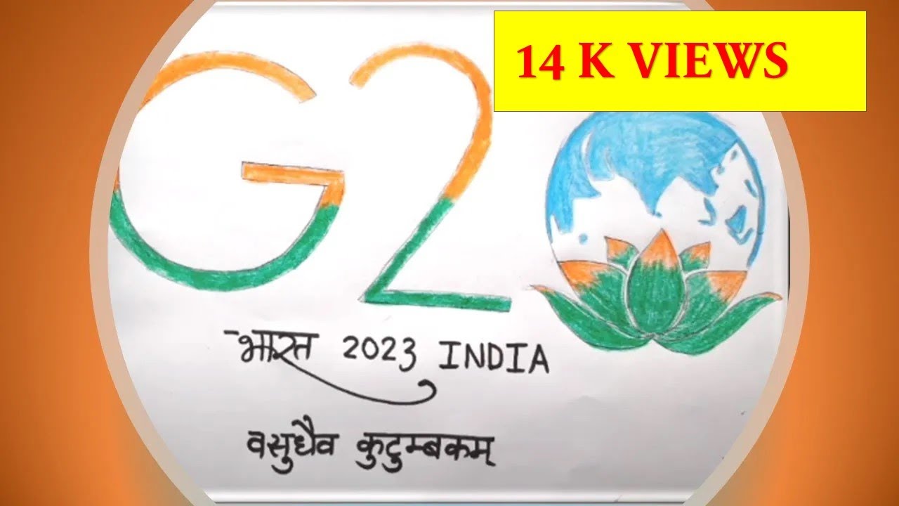 How to draw G20 symbol | G20 | G20 LOGO DRAWING | G20 DRAWING |G20 ...