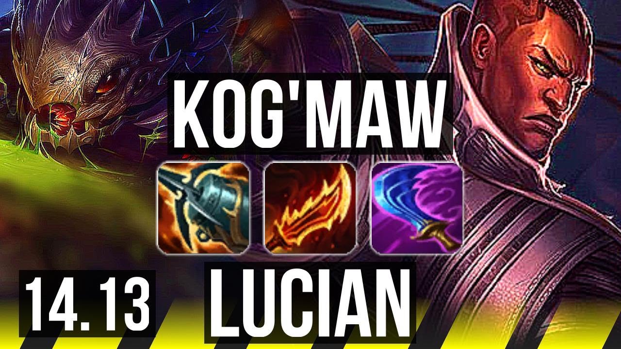 KOG'MAW & Braum vs LUCIAN & Poppy (ADC) | 15/3/14, 700+ games, Godlike ...