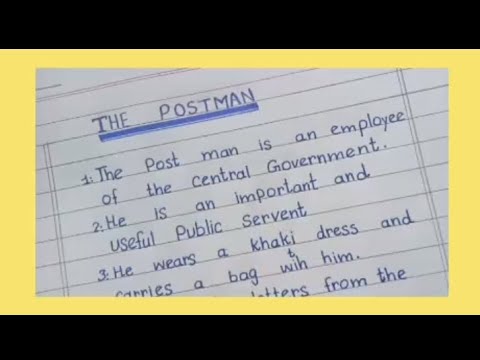 essay on The Postman|The Postman essay in English|10 lines on The ...