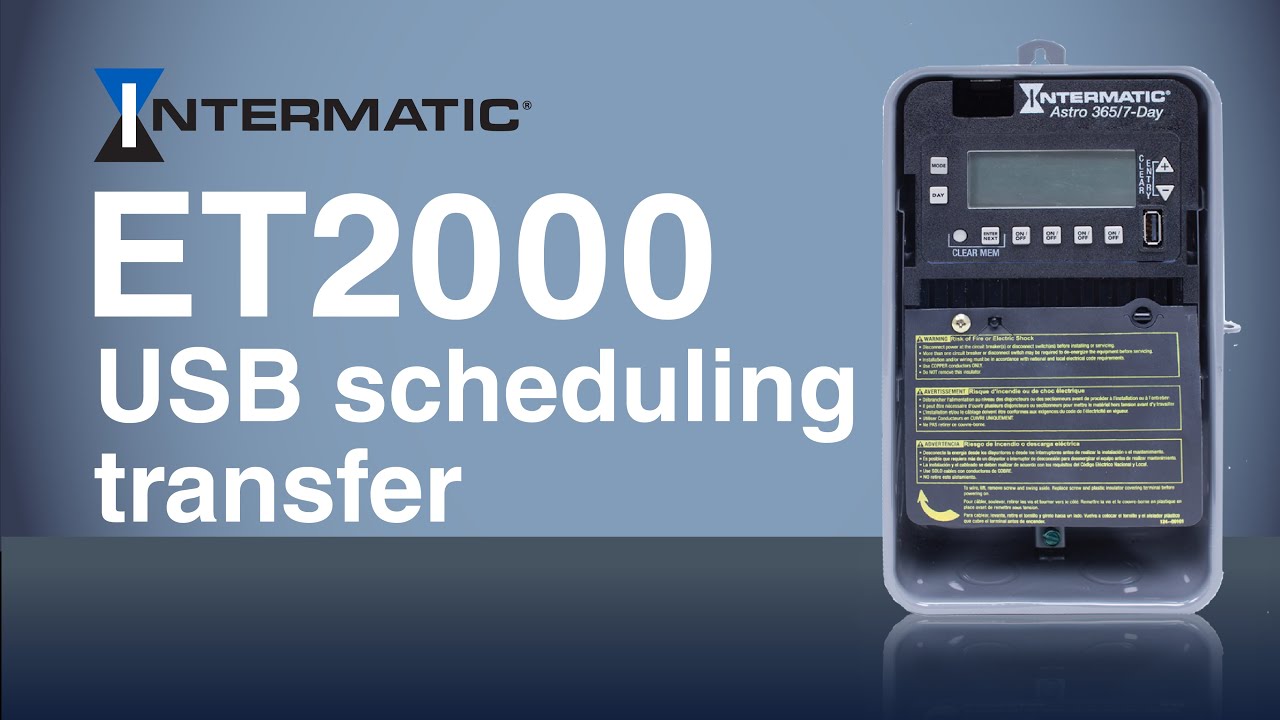 ET2000 USB Schedule Transfer - YouTube