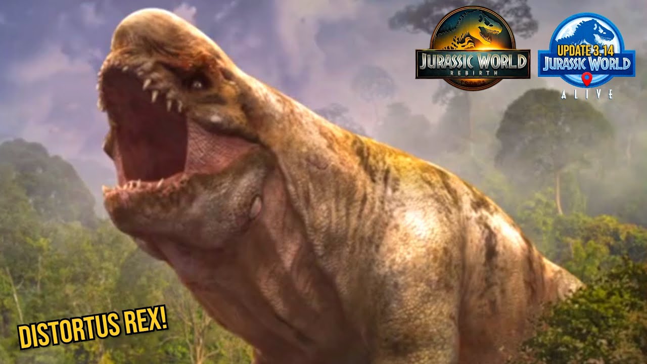 First Sighting! Distortus Rex in Jurassic World Alive Isle of Trials ...