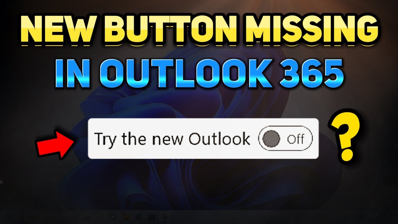 Try The New Outlook Button Missing Try This Tutorial Youtube 4360