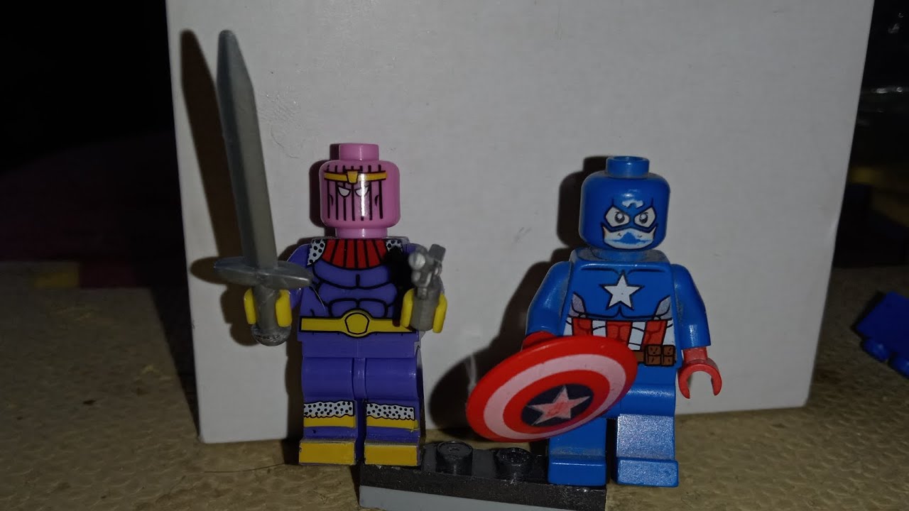 Baron zemo vs Capitan America Lego - YouTube