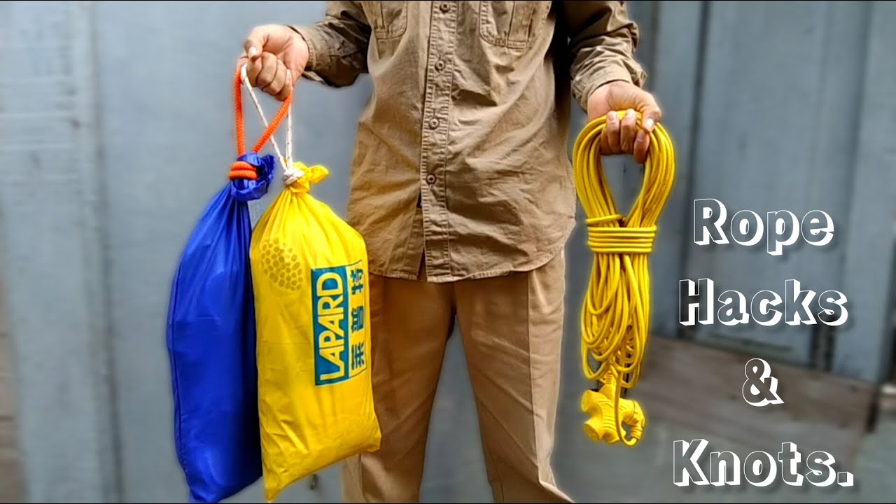 The Coolest Rope Hacks And Knots You Should Try/ Handle Bag Knot ...