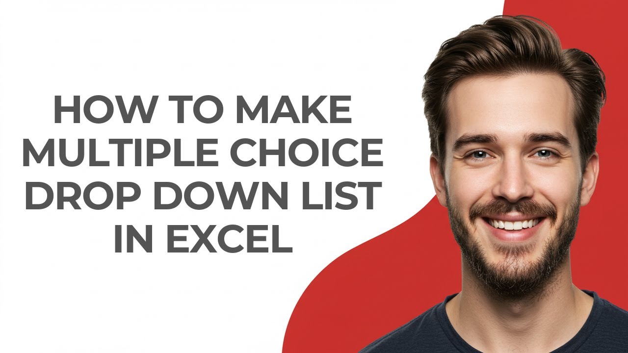How To Make Multiple Choice Drop Down List In Excel - GUIDE! - YouTube