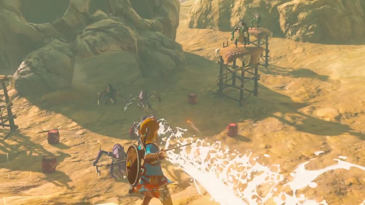 ZELDA BREATH OF THE WILD : IMAGE DE GAMEPLAY (NINTENDO SWITCH) - YouTube