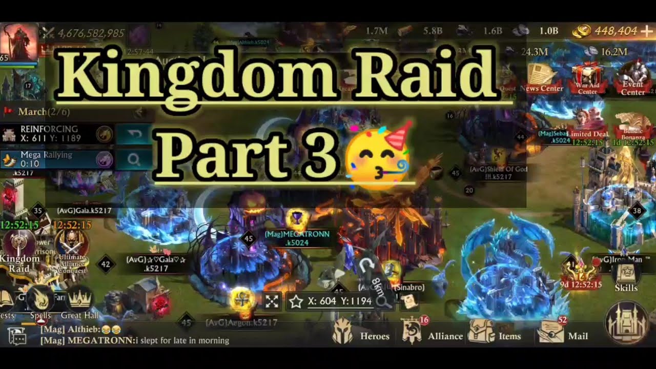 Kingdom Raid Part 3 |30oct| King Of Avalon - YouTube