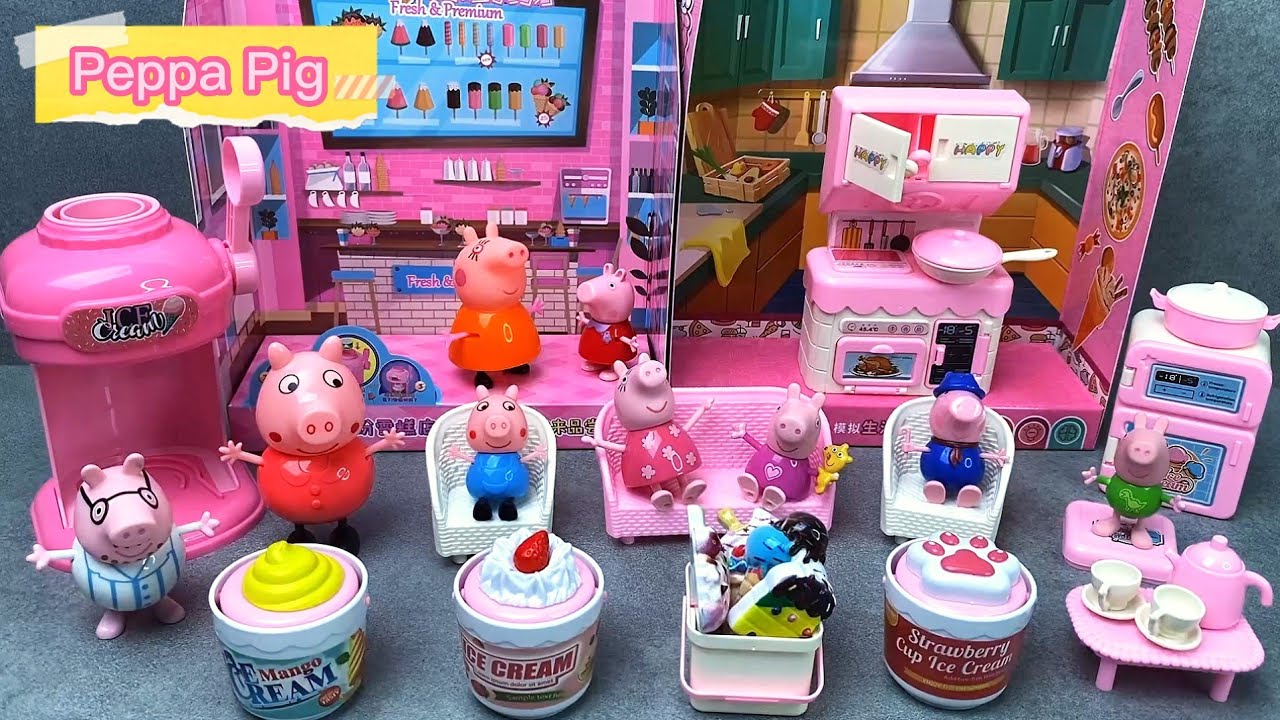 11 Minutes Satisfying with Unboxing Peppa Pig Washing Machine & Kitchen ...