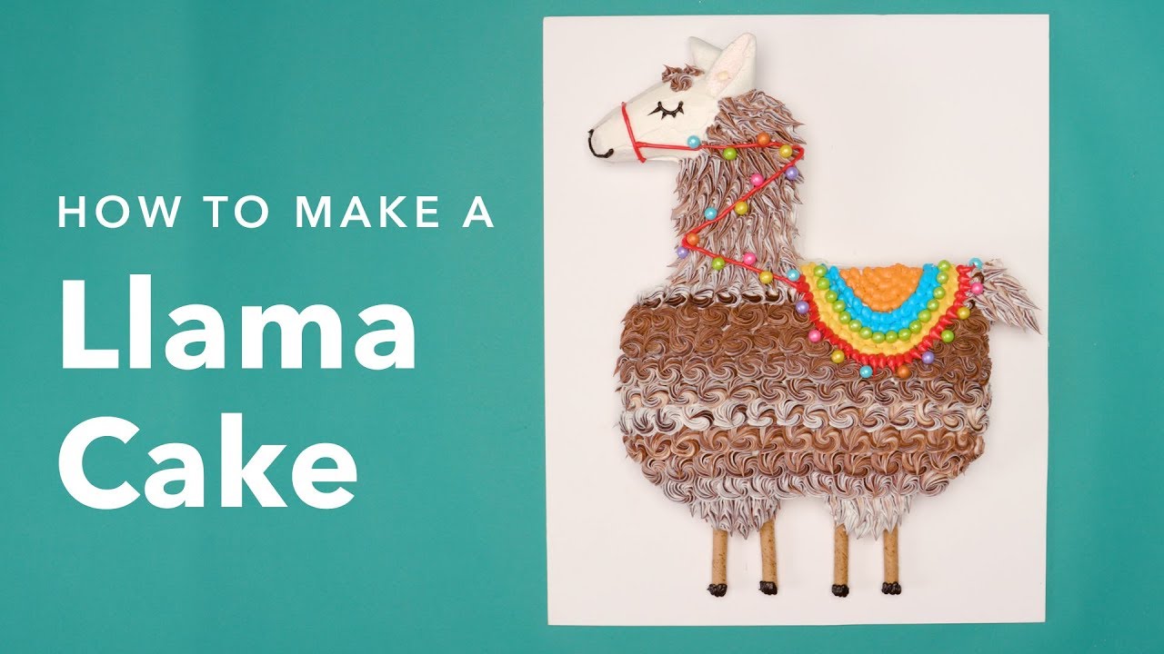 DIY Llama Cake! Easy Animal Cake Projects - YouTube