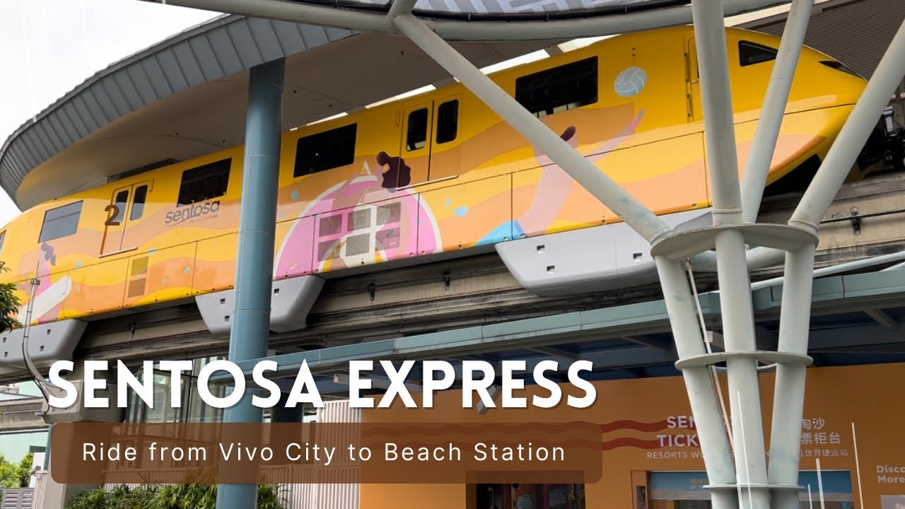 Sentosa Express Full Train Ride | Window View - YouTube