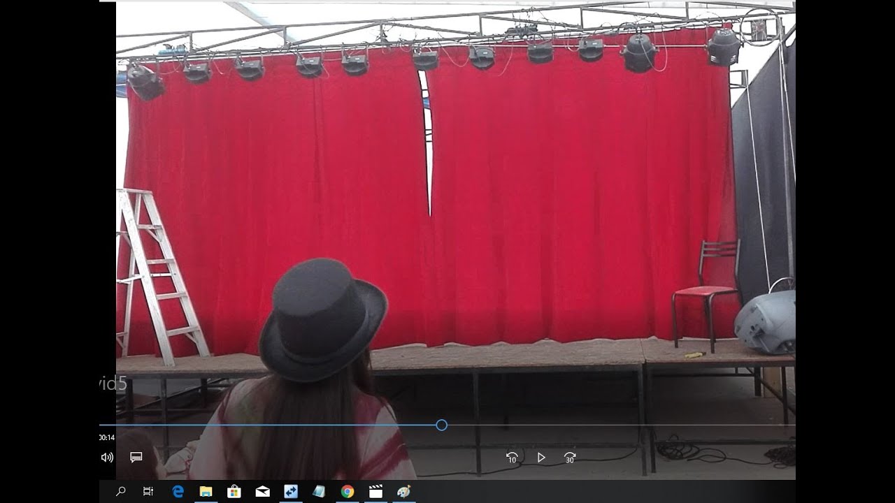 Cómo hacer un telón para teatro escolar!! - YouTube