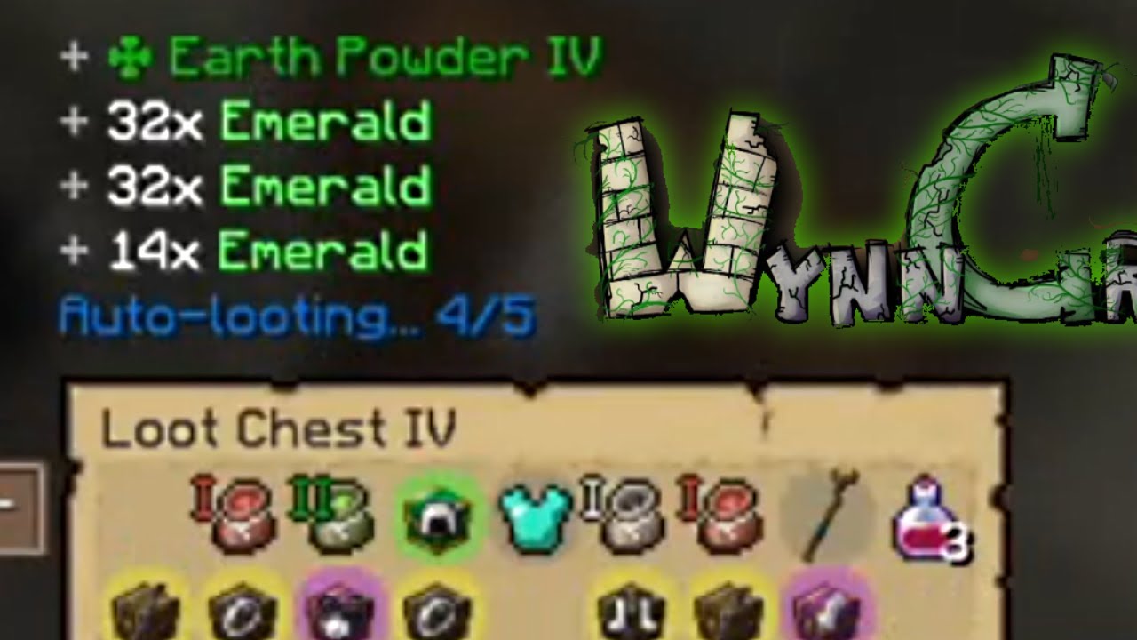 Wynncraft - Wynntils introduces auto-loot feature - YouTube