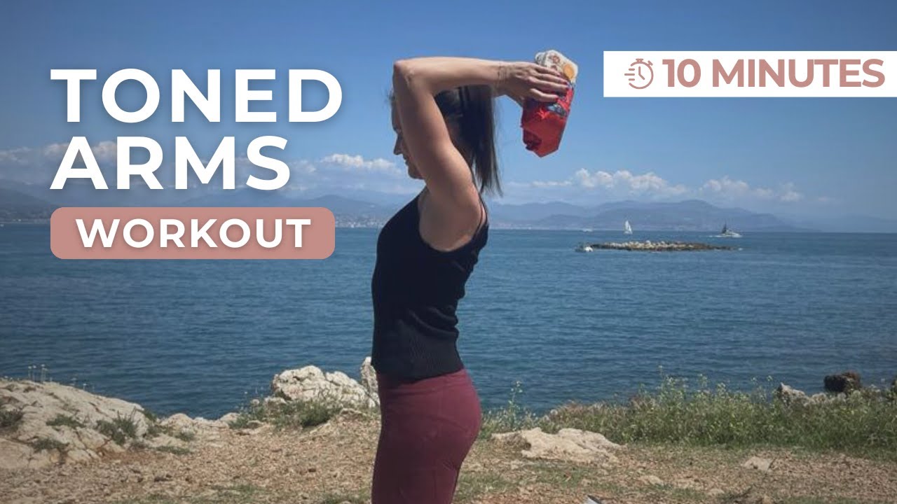 10 Min Toned Arms and Back Exercise Breathtaking Beach Cliff Workout ...