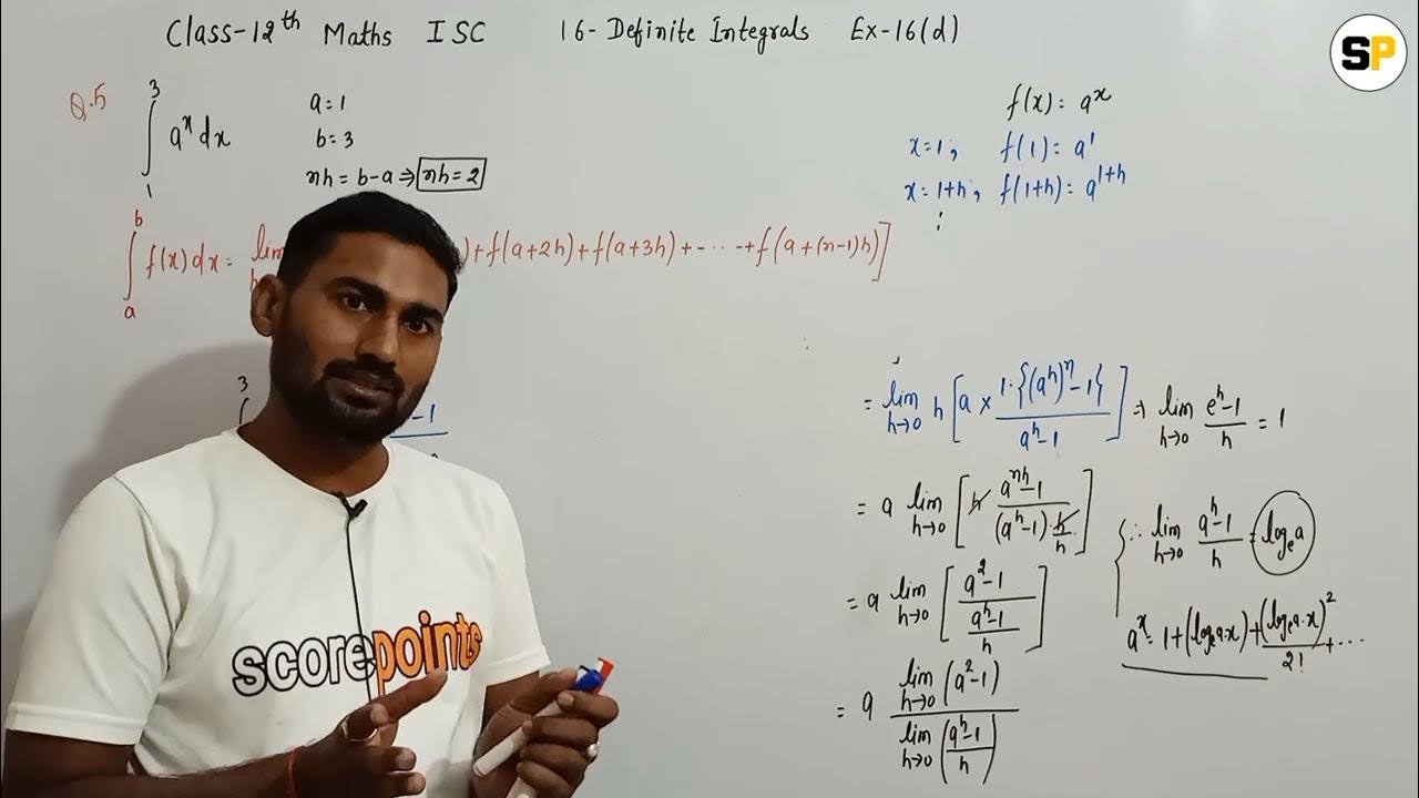 Class 12 Maths | Definite Integrals | Limit of a Sum | Integration | Chapter 16 | Ex-16(d) Q5 ...